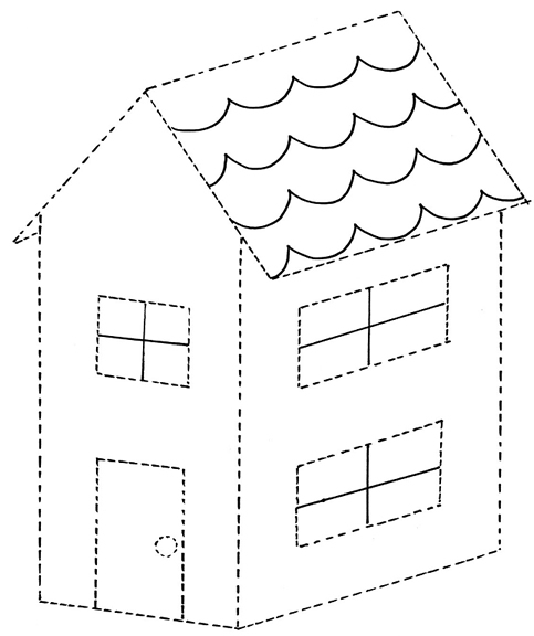 Un dibujo con lineas entrecortadas - Imagui