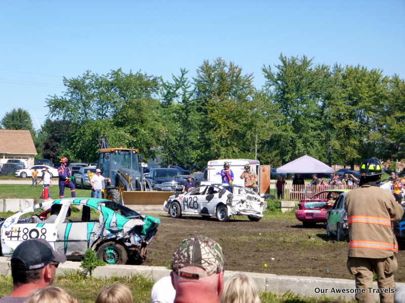 Our Awesome Travels: Forest Fall fair and Demolition Derby yesterday ...