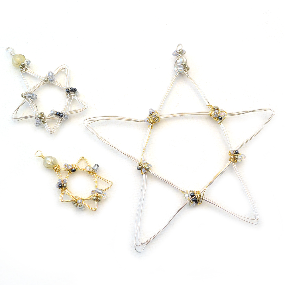 The Bead Table: Free Tip Friday: Let's make some embellished wire stars!