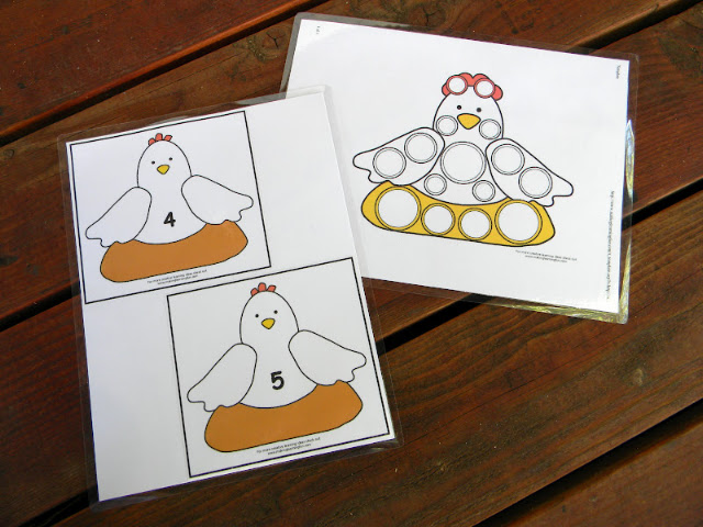 Teach Love Grow: Chicken Playdough Mats