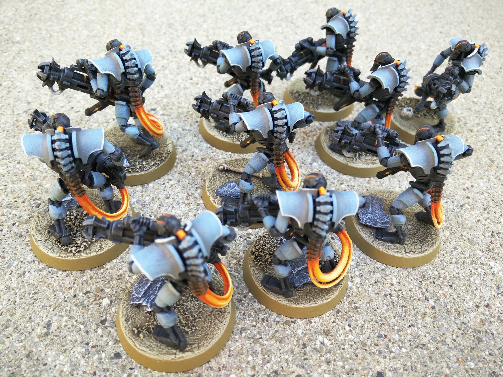 Necron Army Work in Progress pics: Tesla Immortals Done!