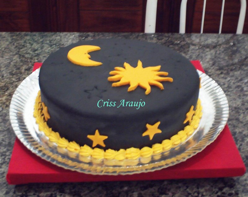 Arte & Bolo: Bolo sol e lua