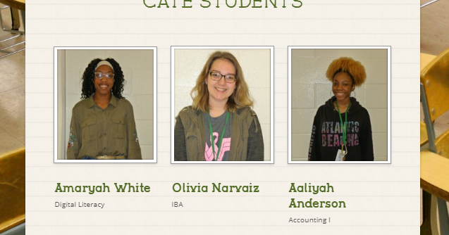 Viking Update: Congratulations to our CATE Students of the First Quarter