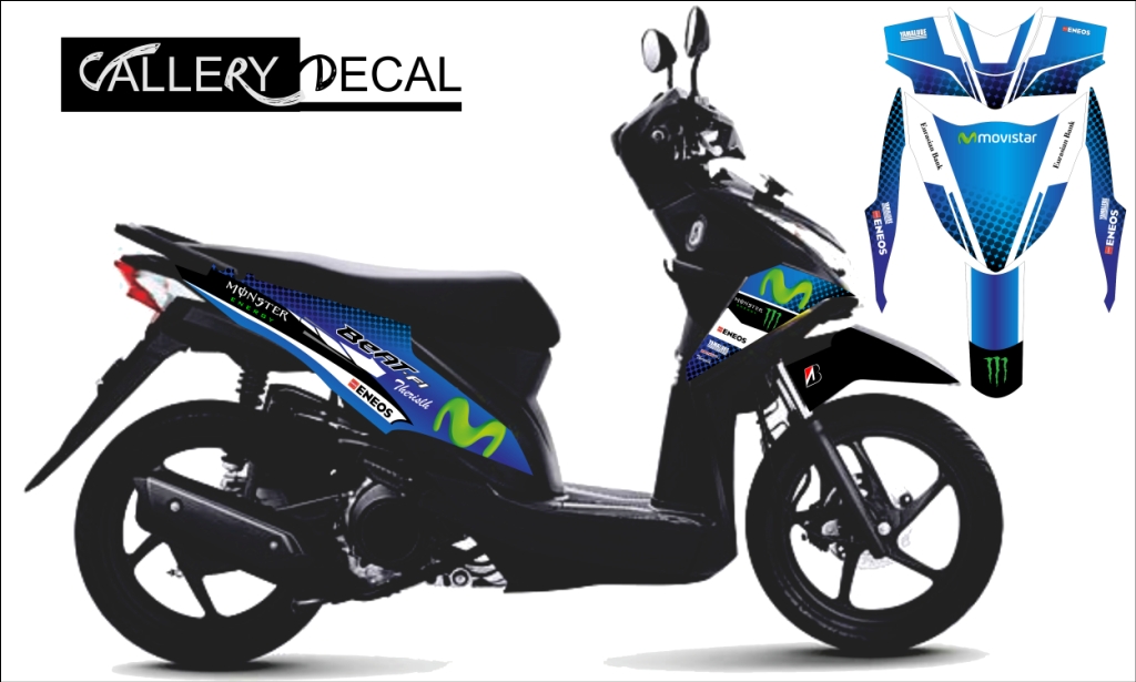 GALLERY DECAL: Decal striping honda beat pgm fi
