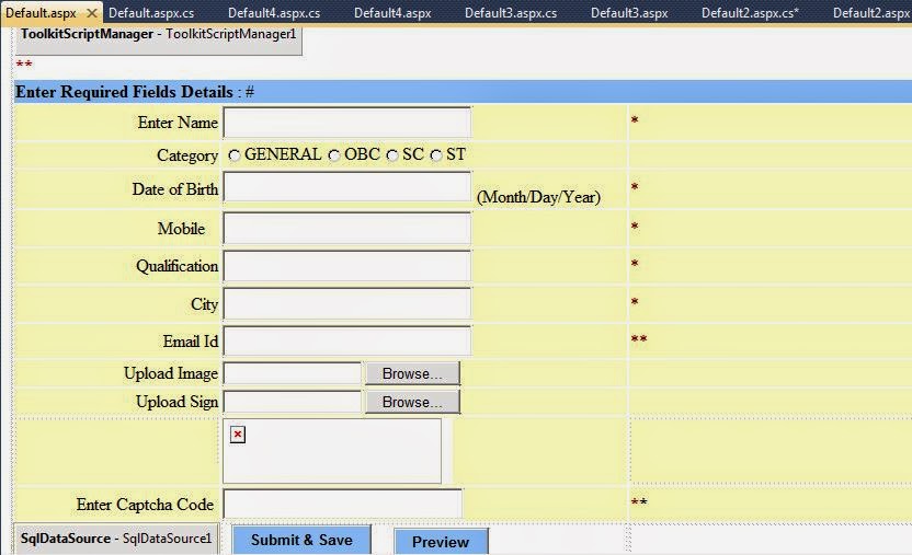 How to Build Form Filling application in ASP.NET like IBPS | MY.NET ...
