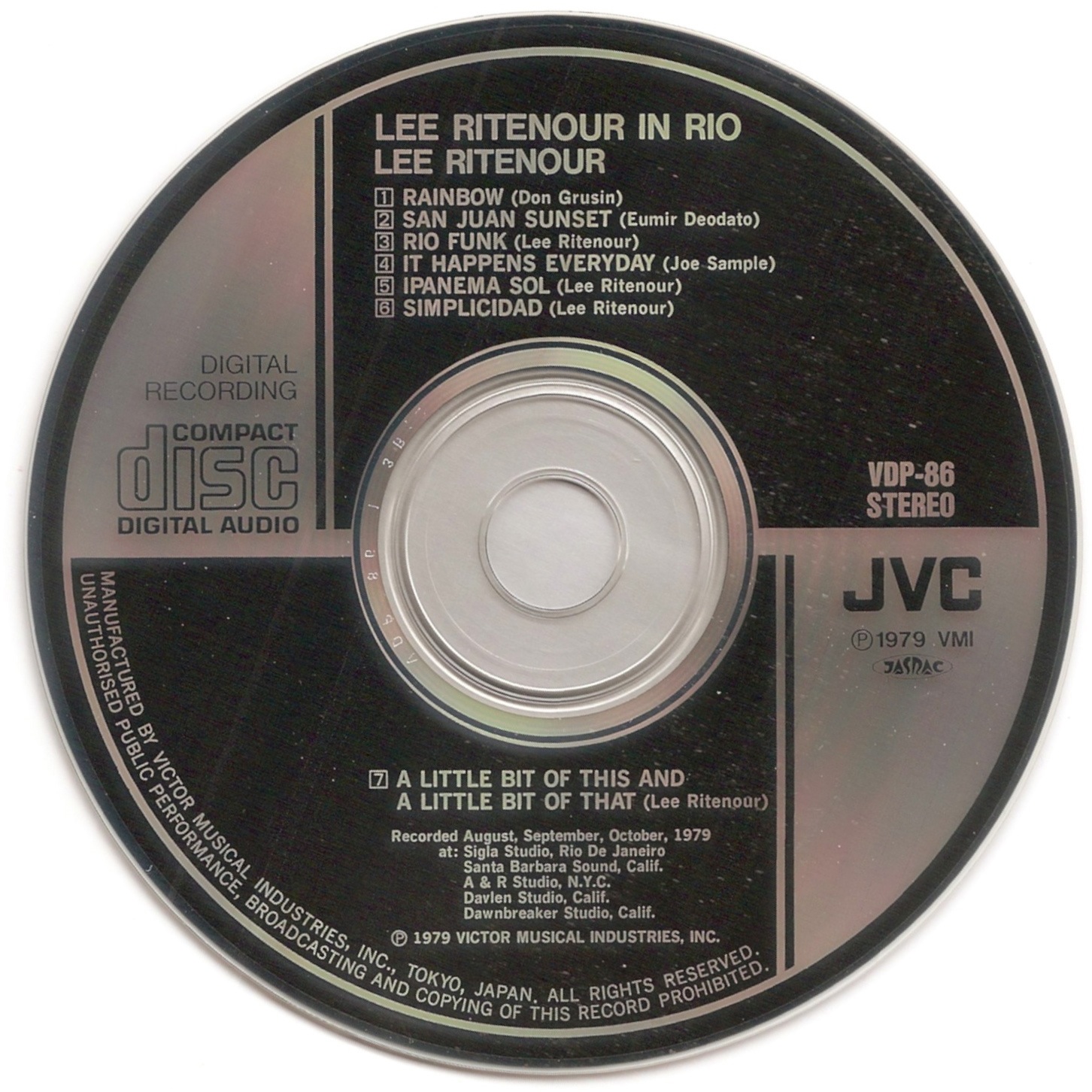 The First Pressing CD Collection: Lee Ritenour - Lee Ritenour in Rio