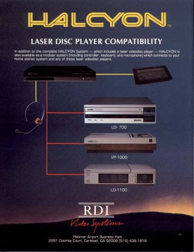 Всё о игривих приставок и их история: RDI Halcyon Laserdisc System
