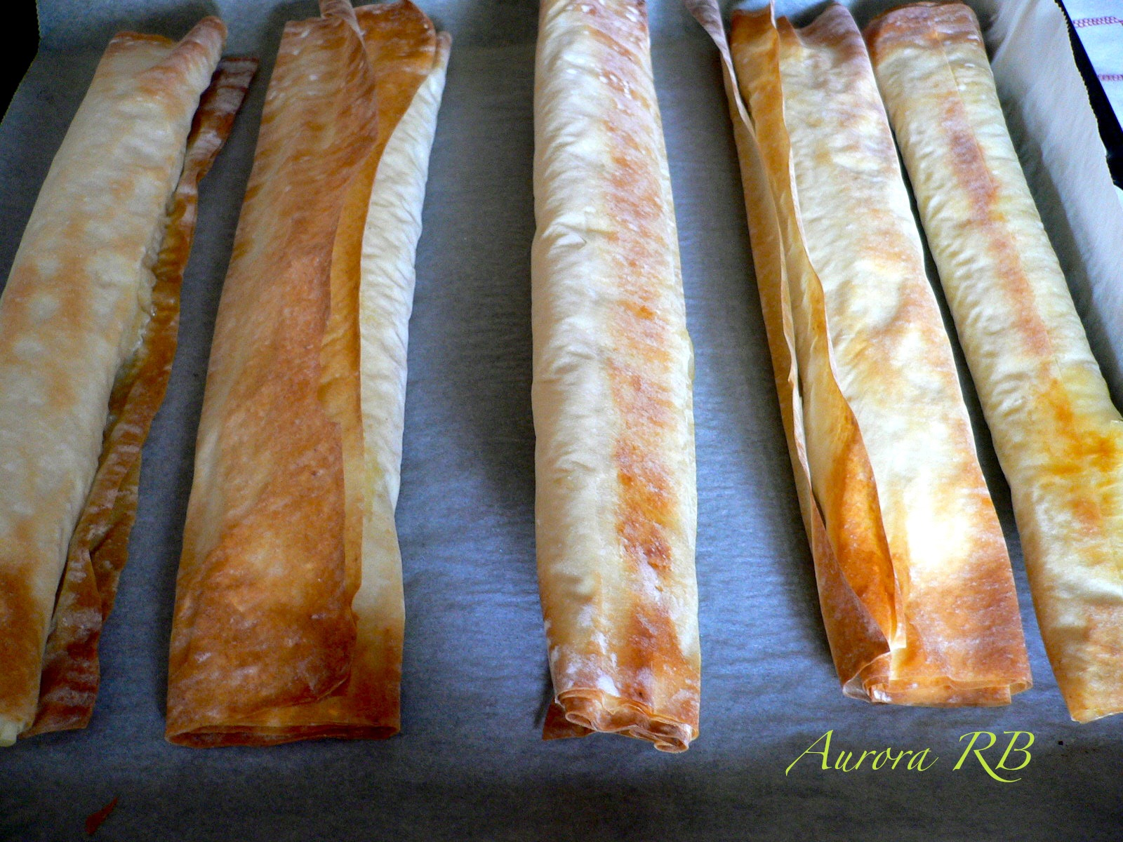 Las recetas de Aurora: Masa filo rellena de requesón