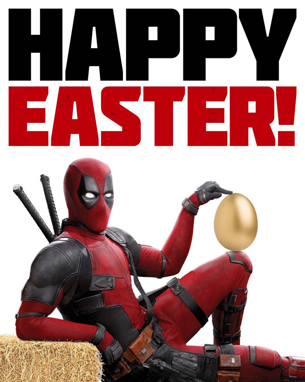 Images: Deadpool Wishes Everyone A Happy Easter & Happy National Crayon Day