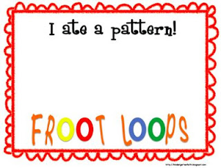 Kindergarten Faith: Froot Loop Patterns, Yummy!!!!
