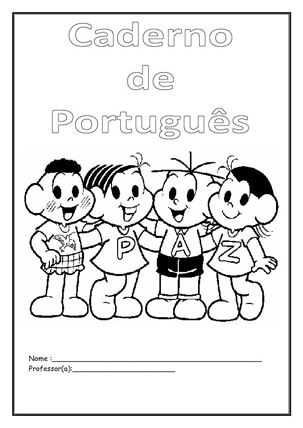 Educar X: Capas para caderno de português Educar X: Capas para caderno de português