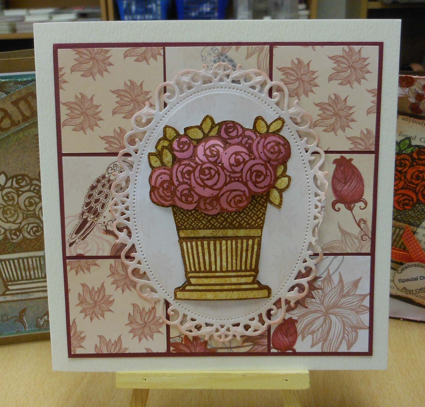 The Purple Zone: Retro Roses Postcard