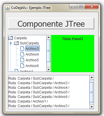CoDejaVu: Ejemplo JTree En Java
