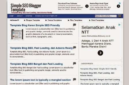 Simple SEO Blogger Template: Simple, Cepat, SEO, dan Gratis! | New Johny Wuss V4