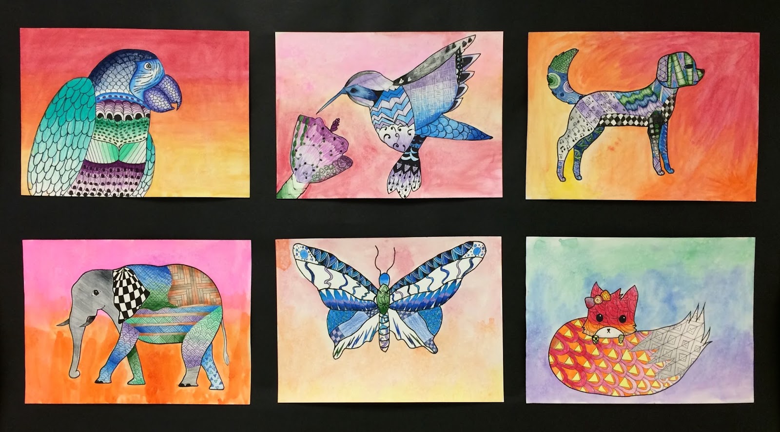 Sixth Grade Art with Mrs. Baxter: Second Semester: Drawing and Line