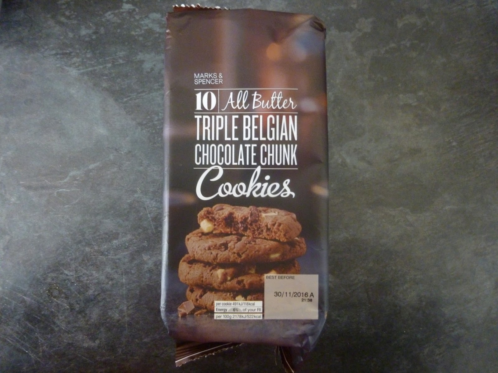 Marks & Spencer Food Reviews: M&S All Butter Triple Belgian Chocolate ...
