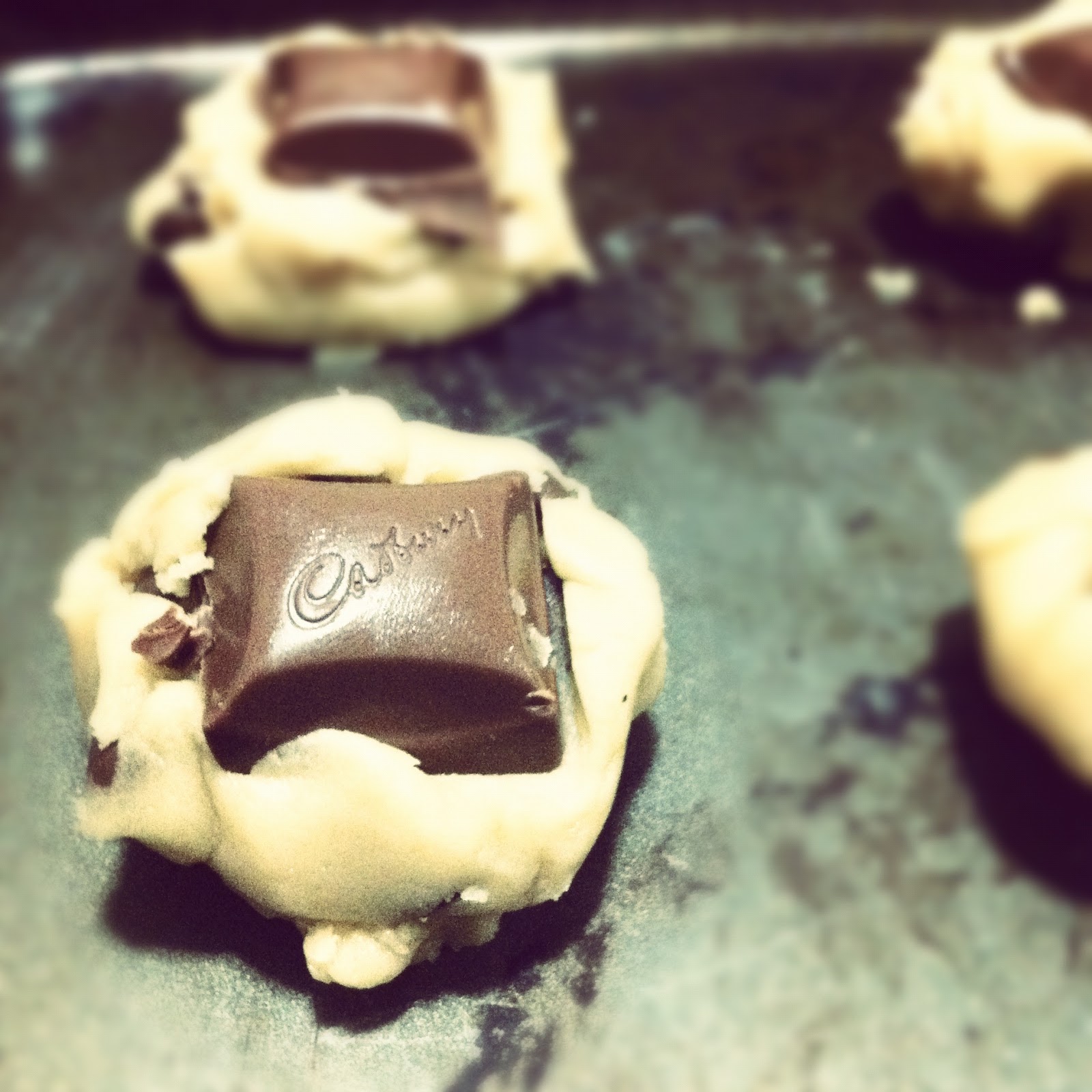 Melody Francis: Choco Chip + Caramilk Cookies.