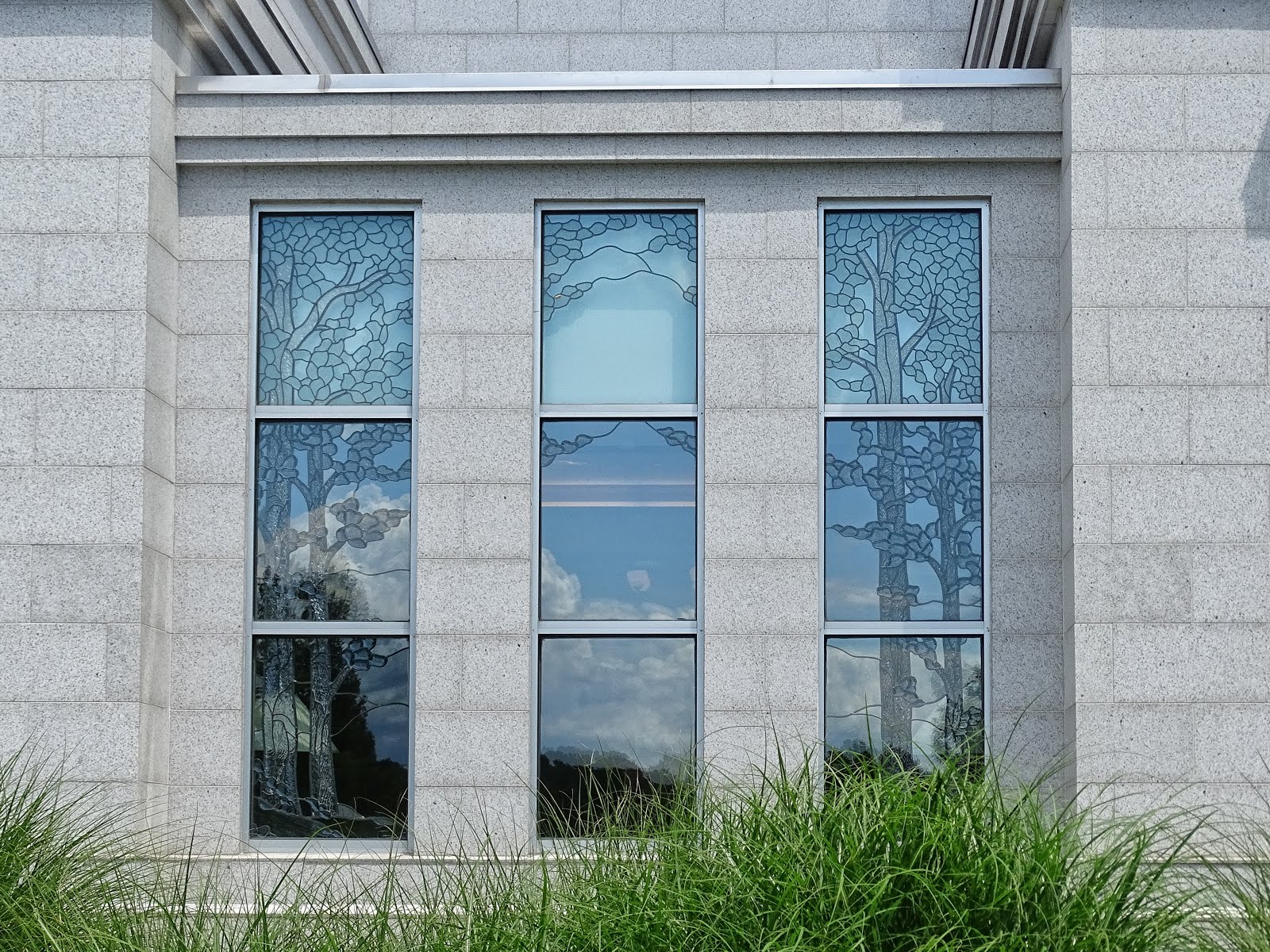 Walking Arizona: Reflections in the Palmyra, New York Temple Window