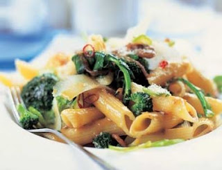 Pasta con Verduras a la Crema - La Filipina Azucarada
