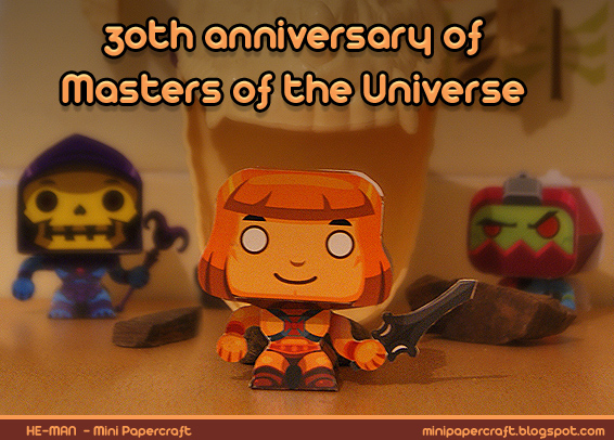Mini Papercraft: He-Man papercraft - Master of the universe anniversary