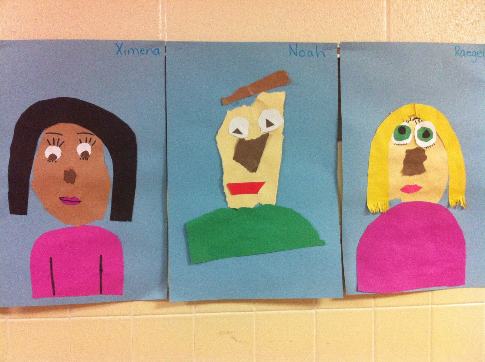 Follow First Grade: Collage Portaits