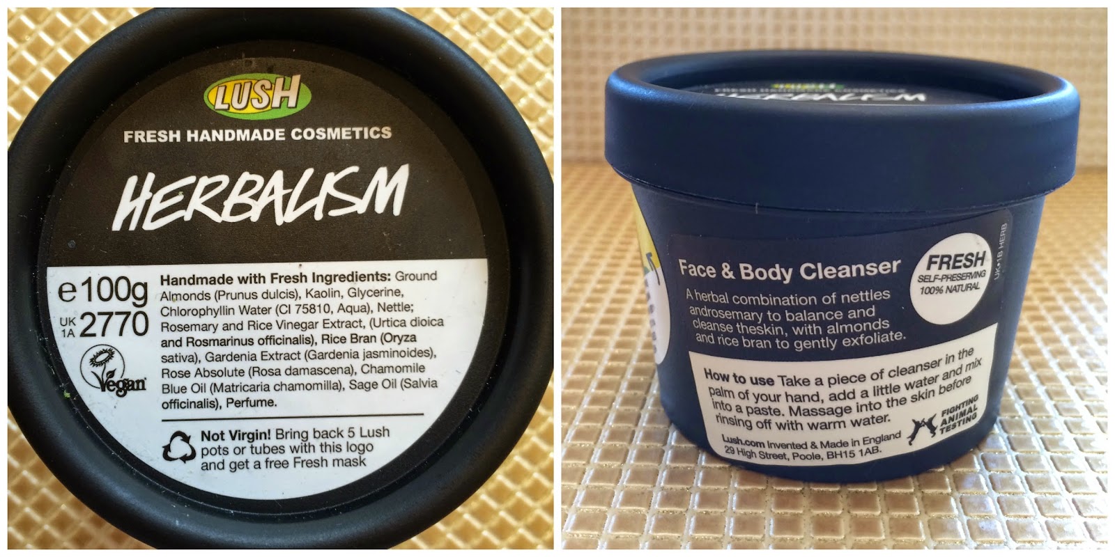 Rambles from my makeup box.: My Lush skincare routine - Herbalism.