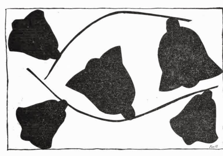 Piešiniai ir darbeliai: Trafaretas -skambantys varpeliai