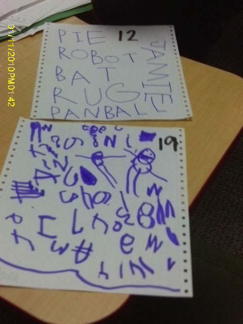 Pre-K Friends: Writing Samples for Work Sampling