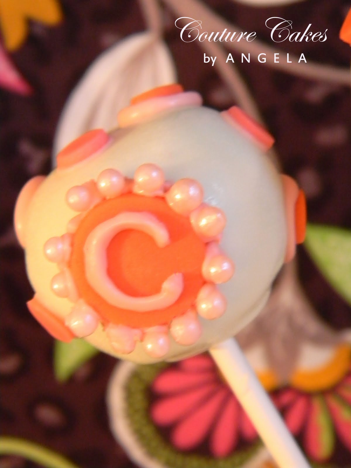 lily's Cakes And Breads: Orange Cake Pops With Colorful Ribbon