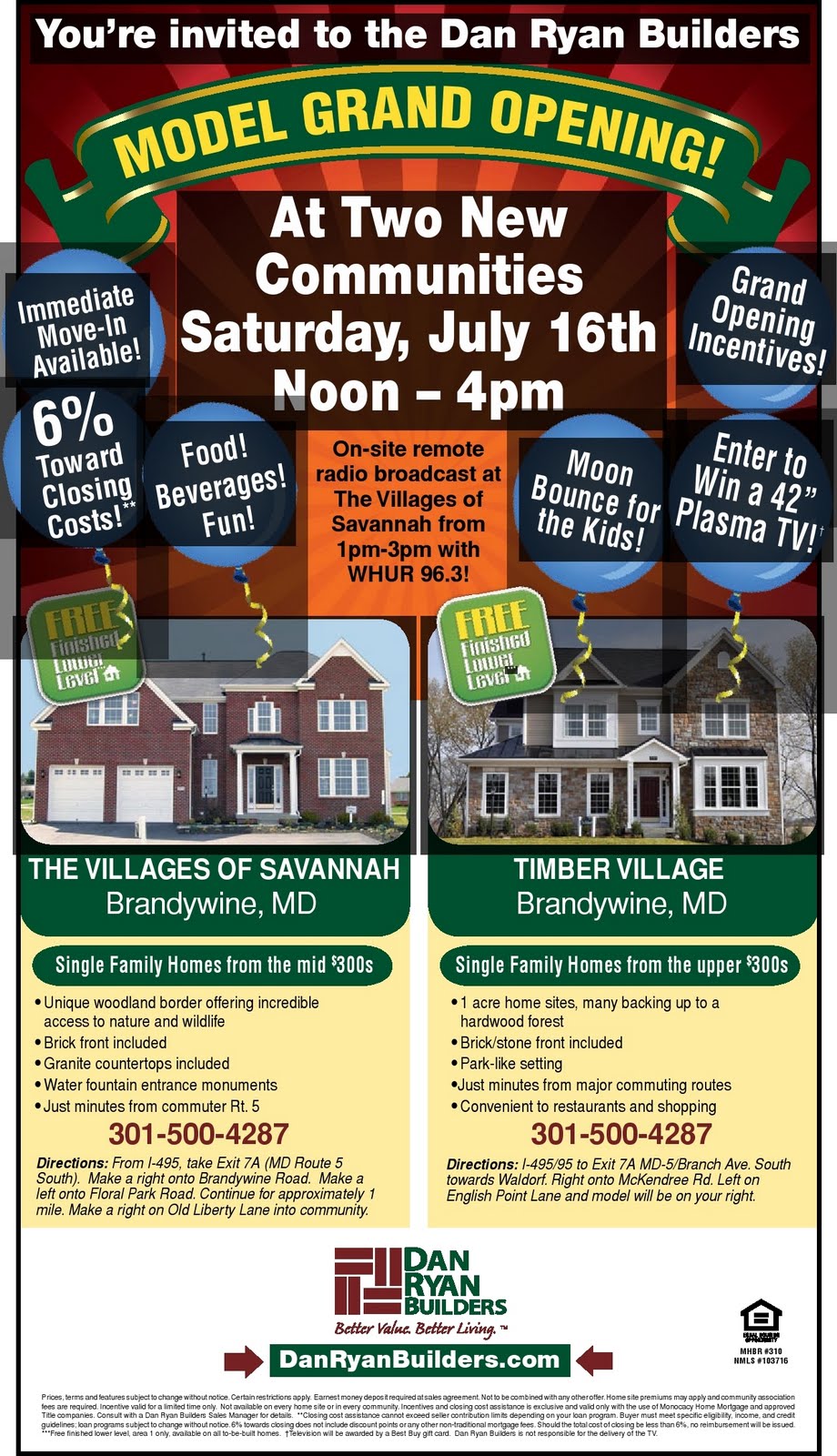 Dan Ryan Builders: Dan Ryan Builders' Grand Opening of Villages at ...