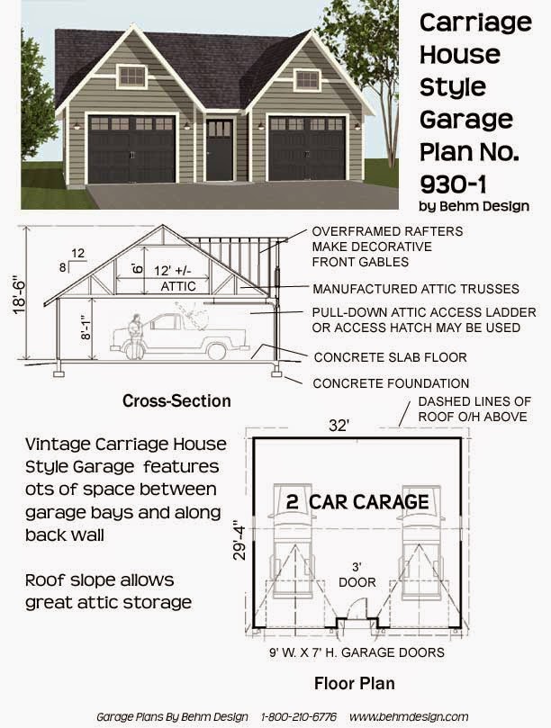 Garage Plans Blog - Behm Design - Garage Plan Examples: Garage Plan 930 ...