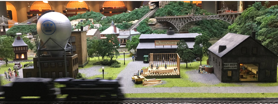header: Miniature Railroad and Village at Carnegie Science Center in ...