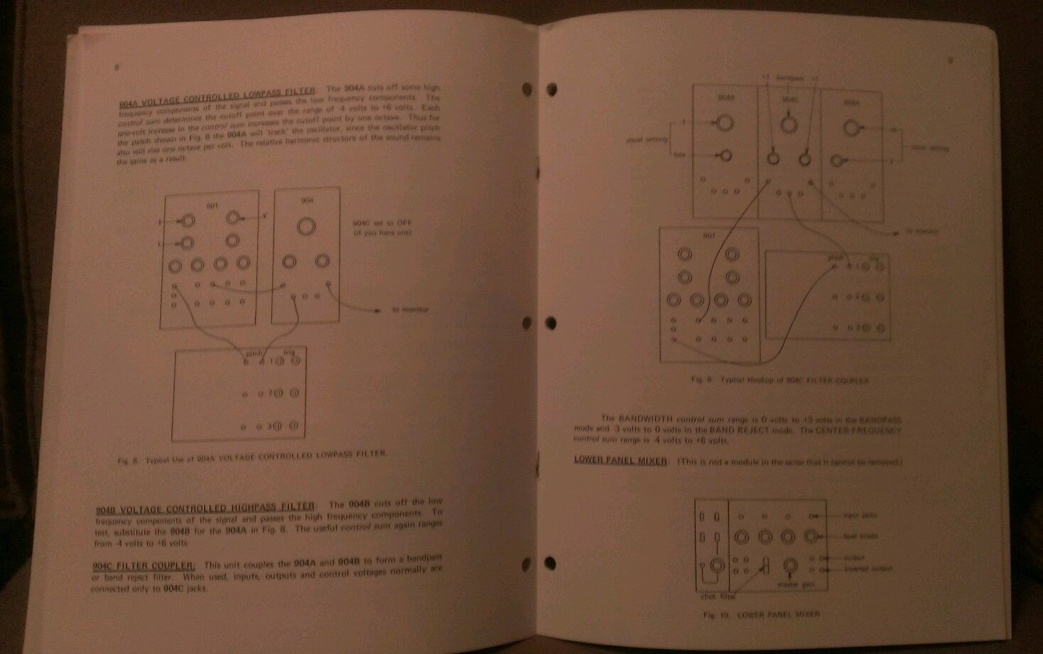 MATRIXSYNTH: Vintage R A Moog modular synthesizer instructions book manual