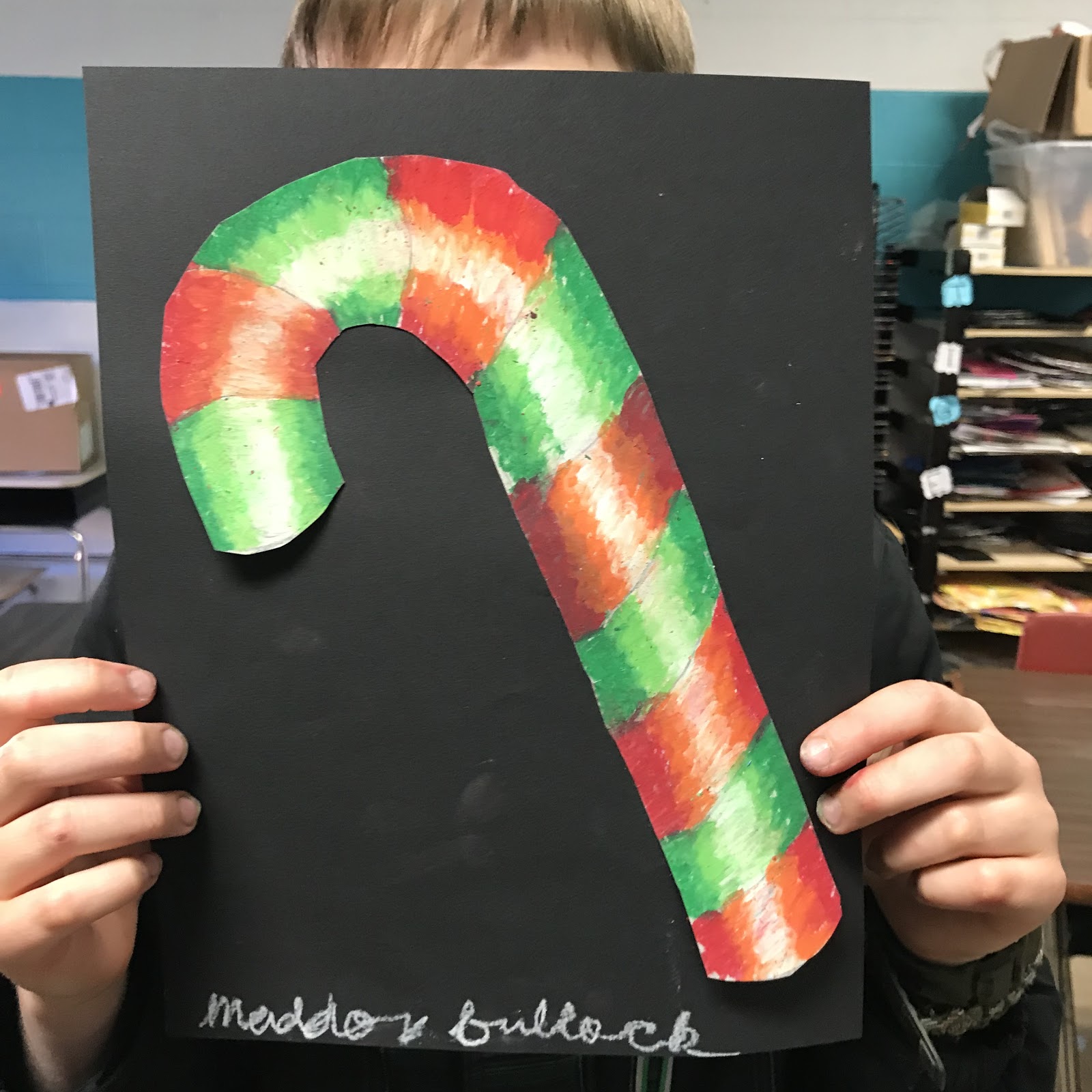 Elements of the Art Room: Blended Candy Canes take II