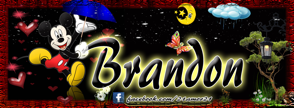 Amor-Amor: Portadas para tu Facebook con tu nombre,Brandon
