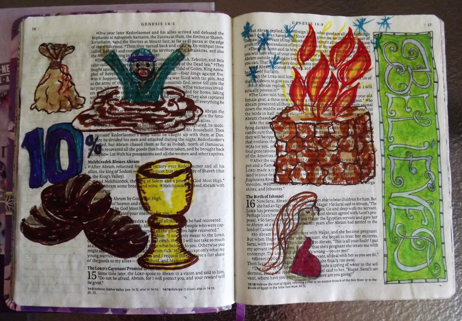 Bybel Legkaart: Bible Journaling - Genesis 14, 15 & 16