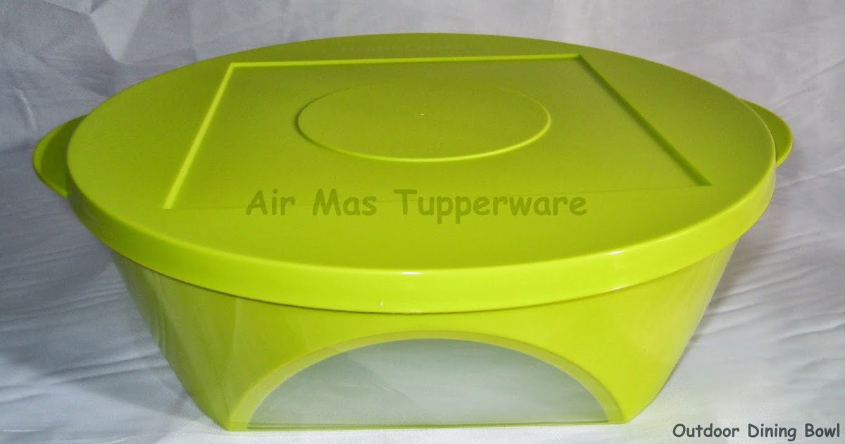 Air Mas Tupperware Collection: Outdoor Dining Bowl 2.5L Green [SOLD OUT]