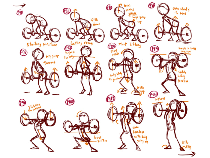 animation weight - Google Search | Tutorial de animação, Poses ...