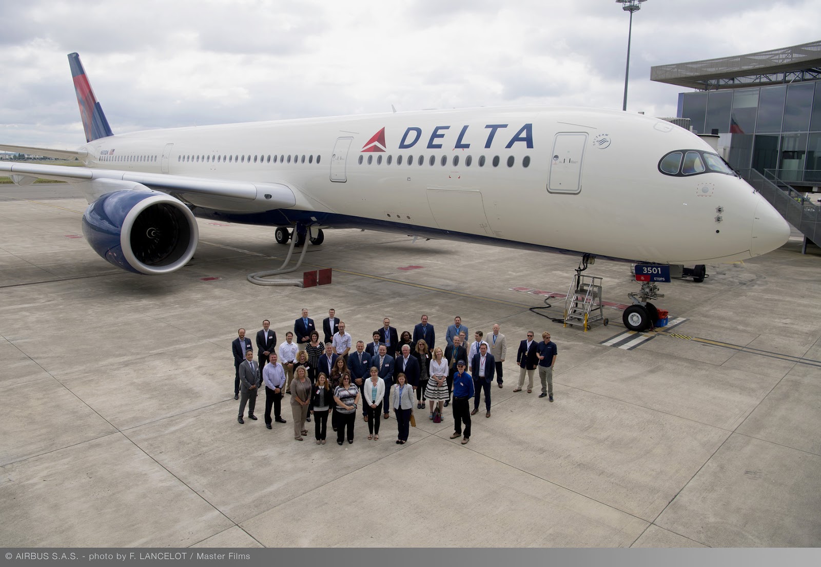 Delta recebe o primeiro flagship Airbus A350-900 XWB