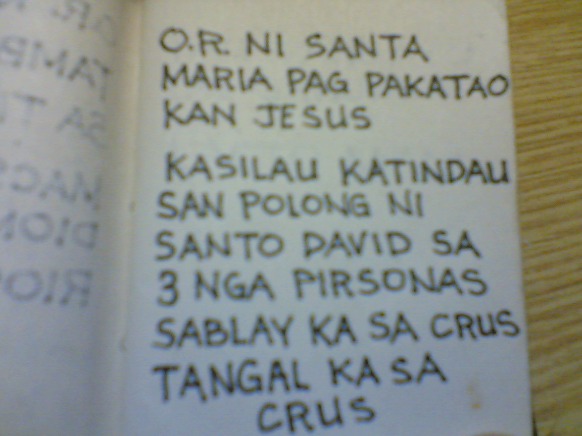 katutuhanan at mga orasyon: Agosto 2012