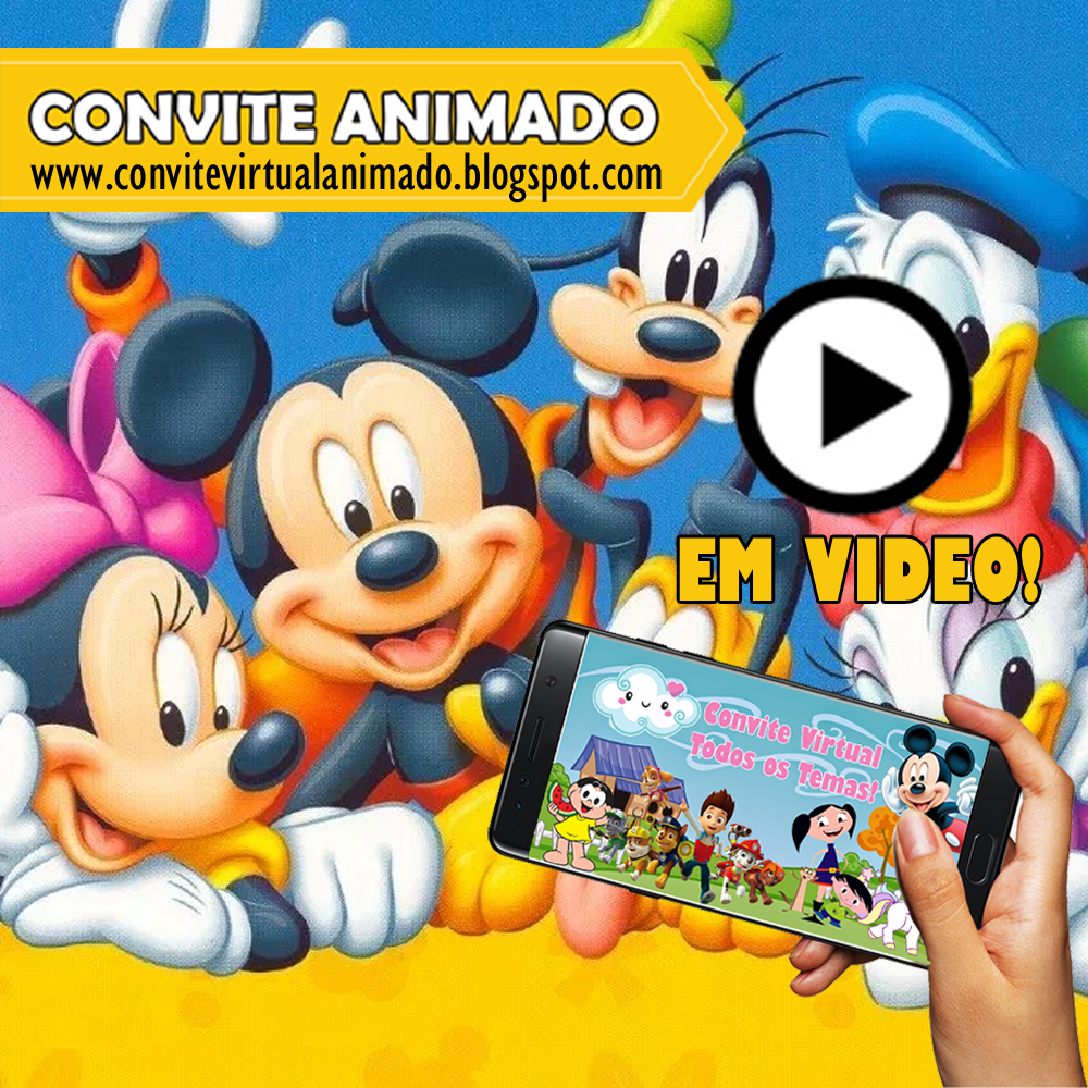 Faça Lindos Convites Virtuais Animados ~ Sua Festa Digital