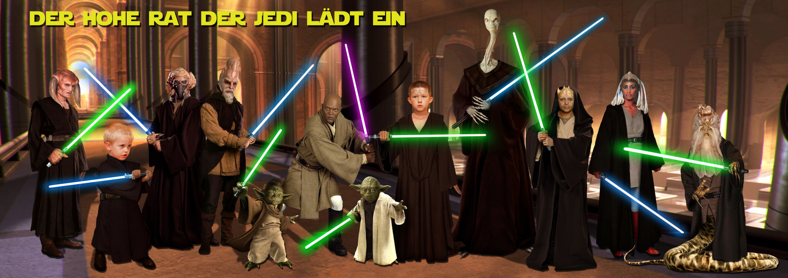 kl.brüllen: Der hohe Rat der Jedi gibt sich die Ehre