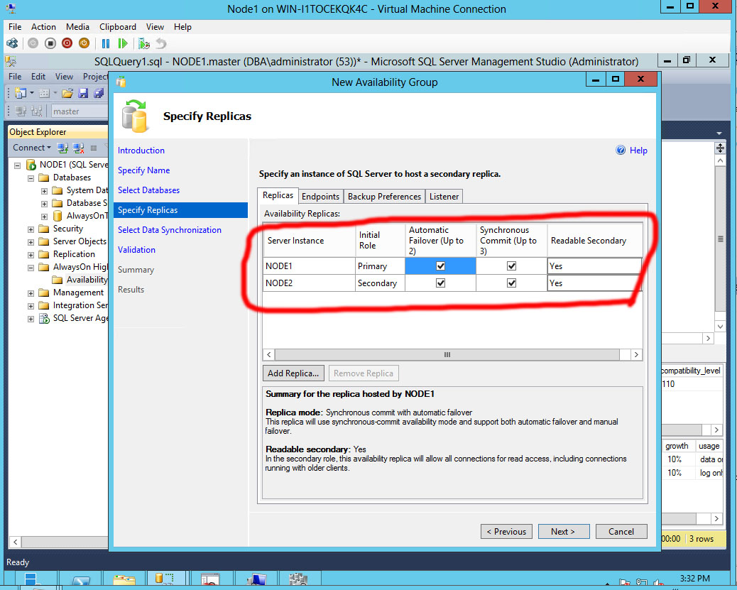 MySQL and SQL Server: SQL Server alwayson step by step