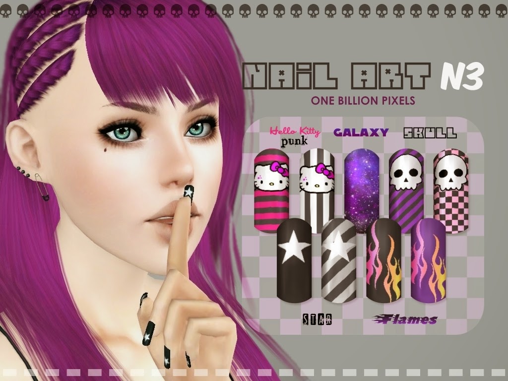 Thesims3 Brasil: Download Acessórios: "Cute Nails" para The Sims 3