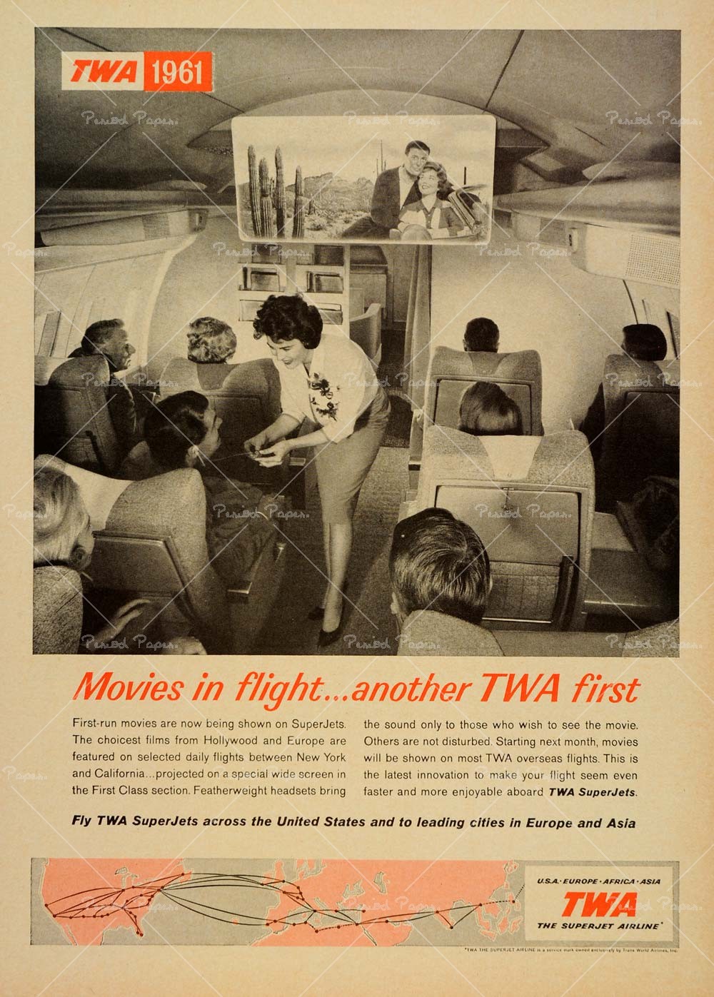 The '60s at 50: Wednesday, July 19, 1961: In-flight movies