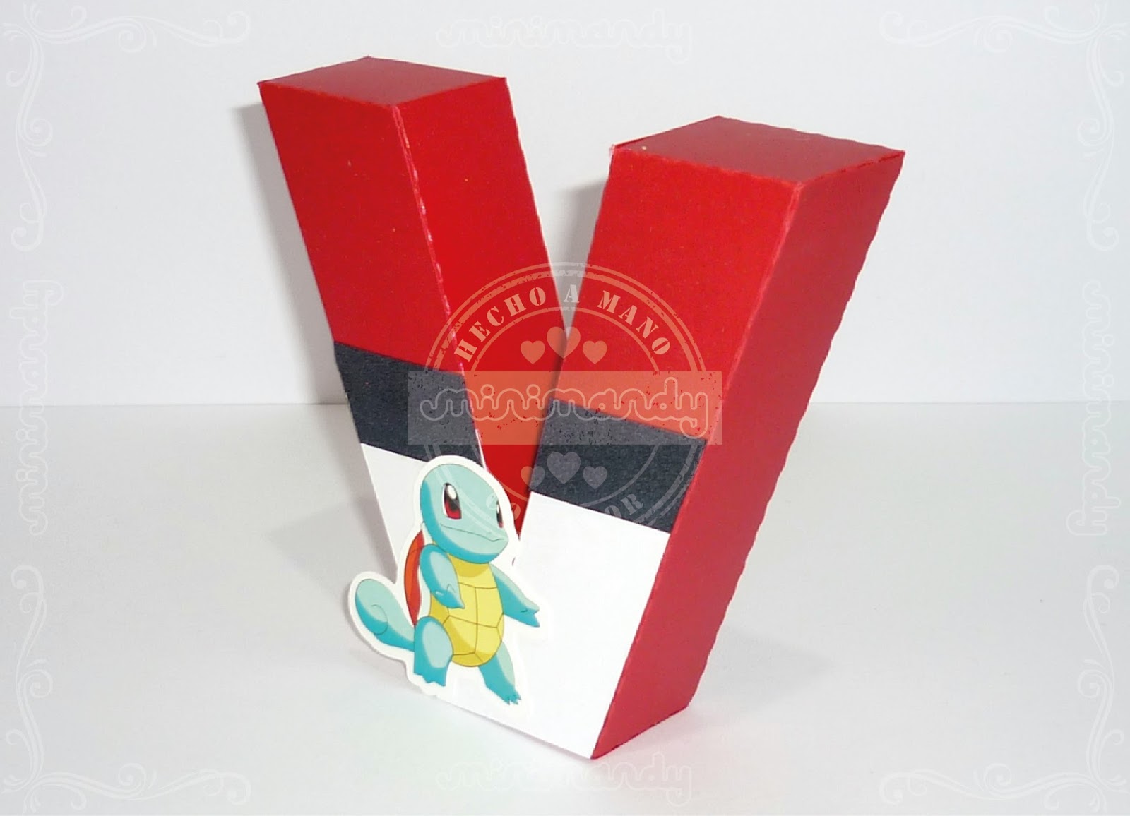 MinimandySign: Letras corpóreas de papel - Pokémon