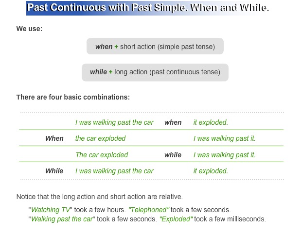 ADIXMUR: While and When