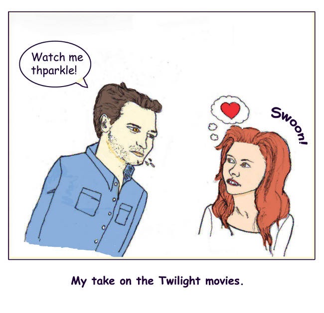 Sketches, Art and Thoughts: A cartoon about the Twilight movies.
