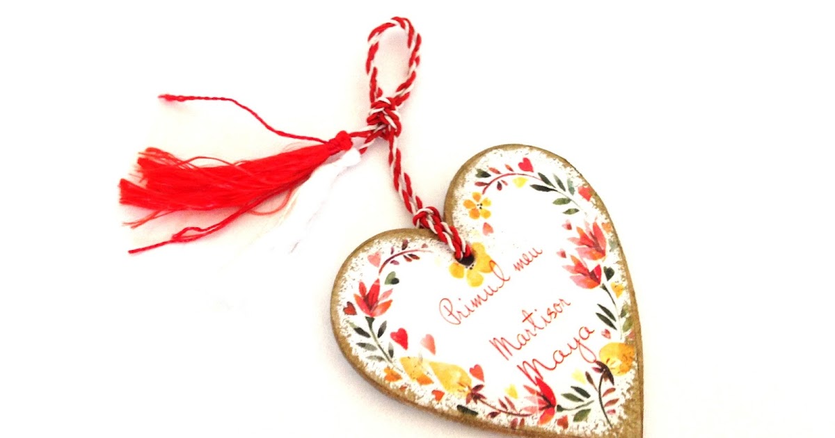 Primul meu Martisor inima personalizata - Le Cose Animate