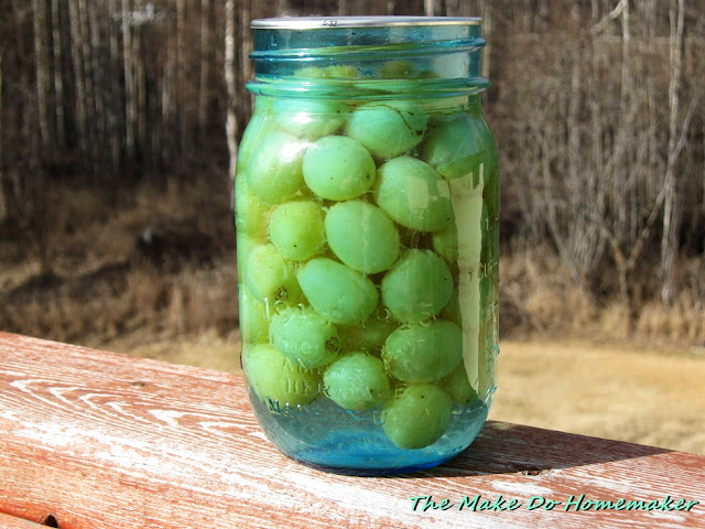 The "Make Do" Homemaker: When Life Gives You Lemons...: Canning Grapes